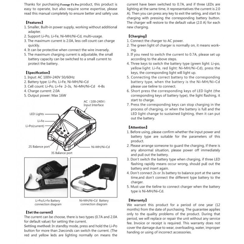 E POWER - GT Power A3-Pro Smart Charger Li-Po LiFe NiMh – Go4 Sports